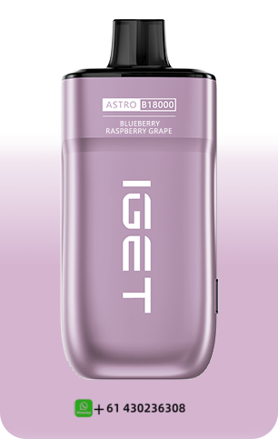 IGET Astro Blueberry Raspberry Grape 18000 puffs - IGET BAR VAPE ...